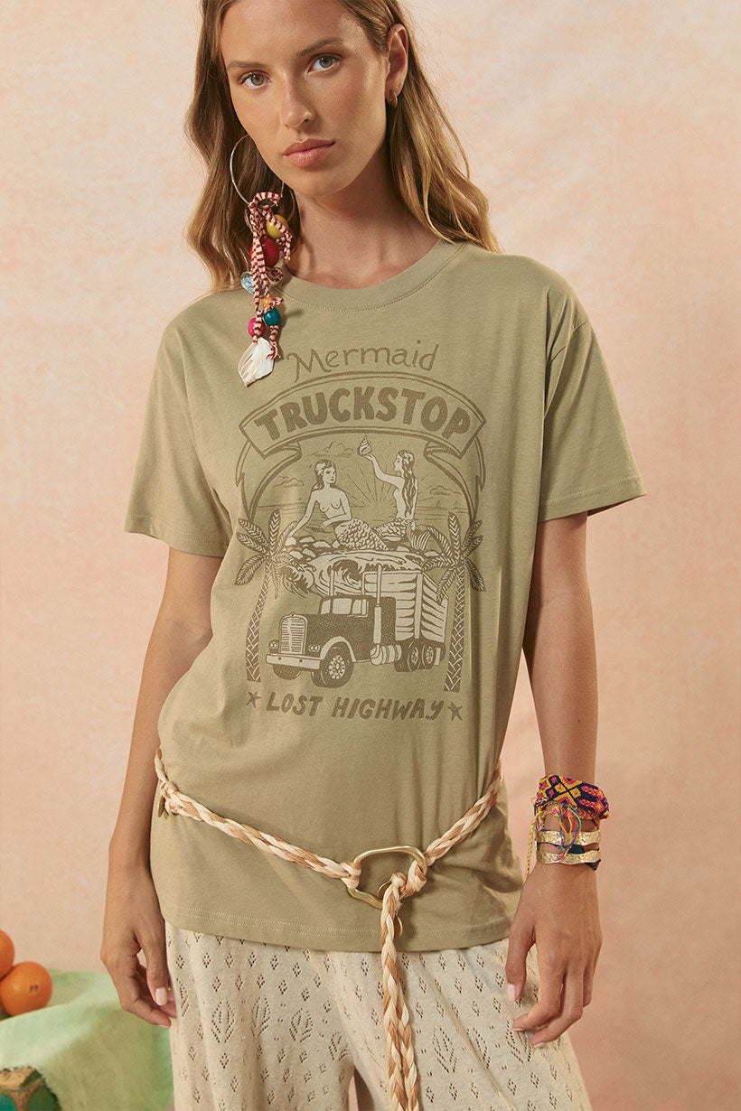 Mermaid Truckstop Biker Tee – SPELL