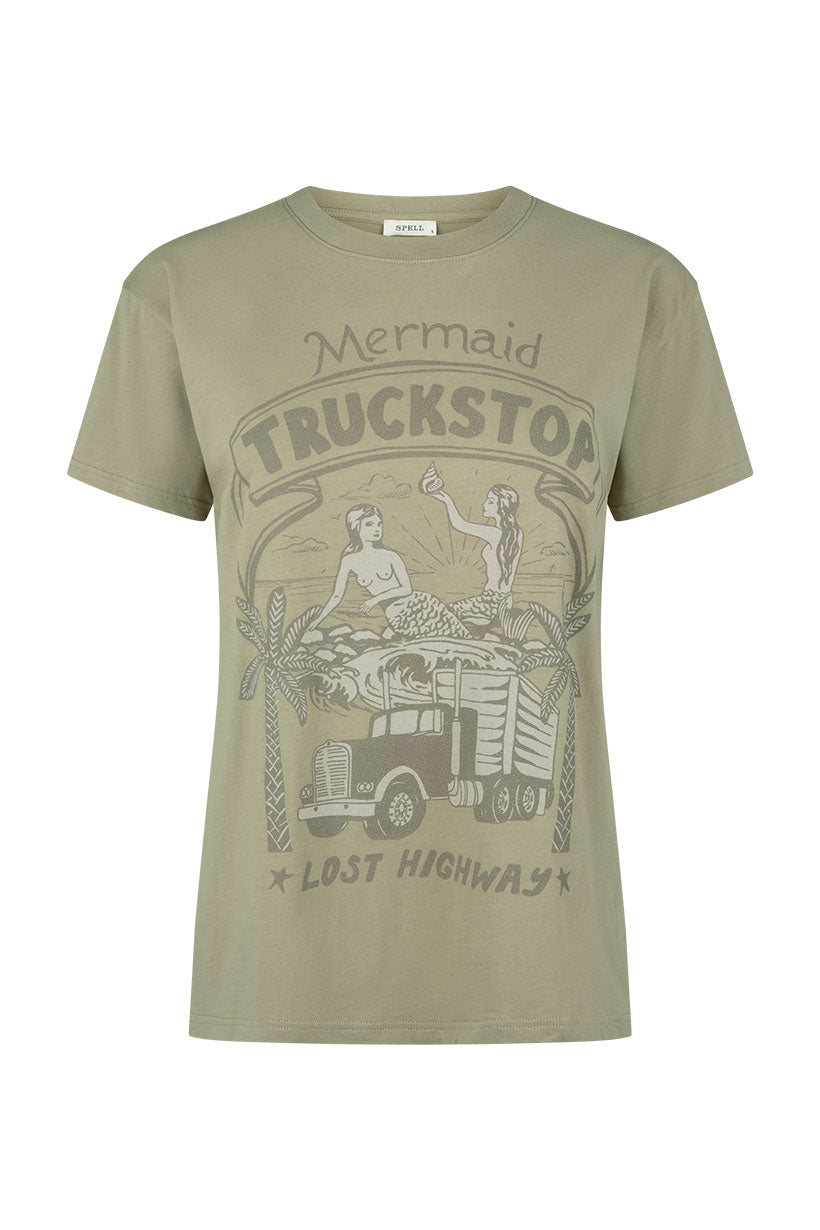 Mermaid Truckstop Biker Tee – SPELL